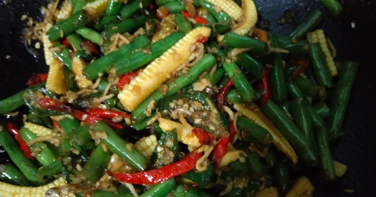 Resep Oseng Buncis Putren Teri oleh Rosita Yunia - Cookpad