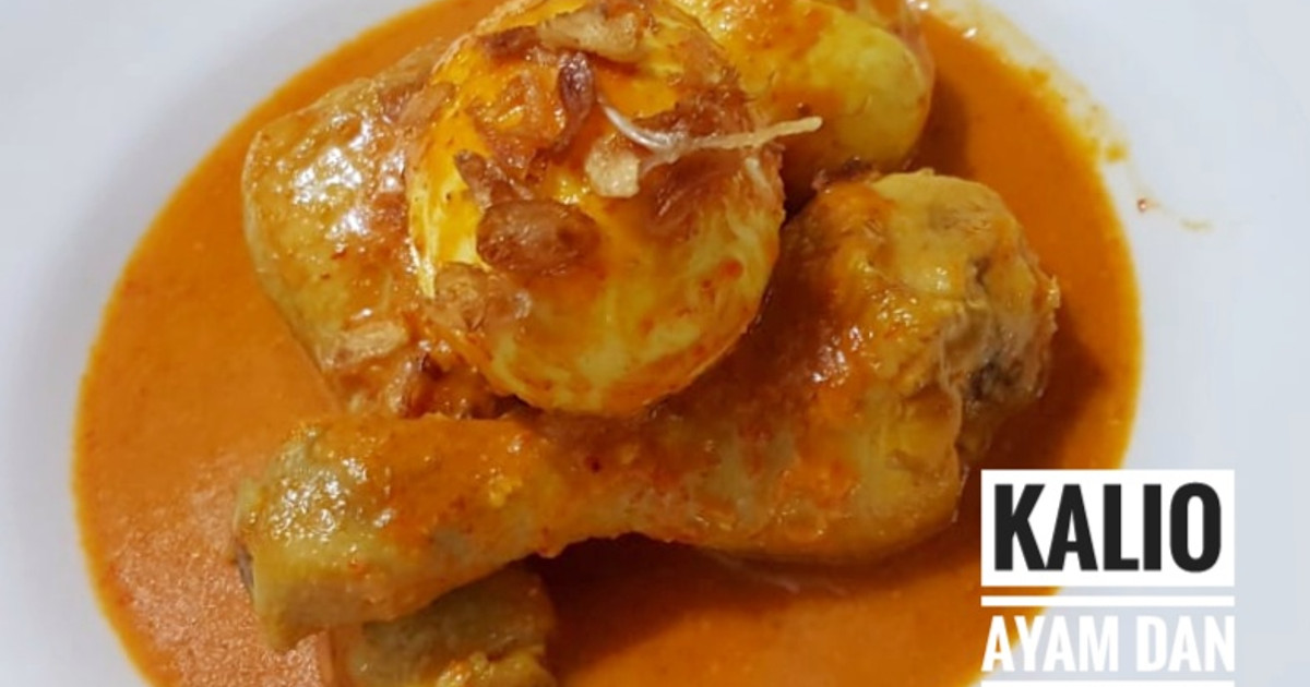 Resep Kalio Ayam Dan Telur oleh Mama Baim - Cookpad