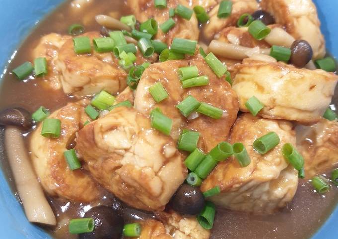 Resep Tofu shimeji mushroom oleh Vina Wiharja - Cookpad