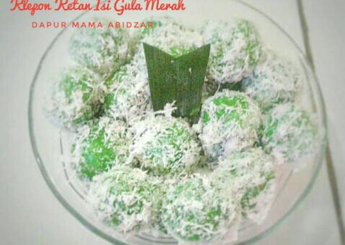 Resep Klepon Ketan Isi Gula Merah oleh Dapur Mama Abidzar - Cookpad