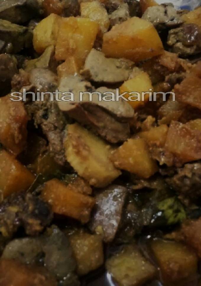 Resep Oseng hati ayam dan kentang super mudah dan enak oleh Shinta ...