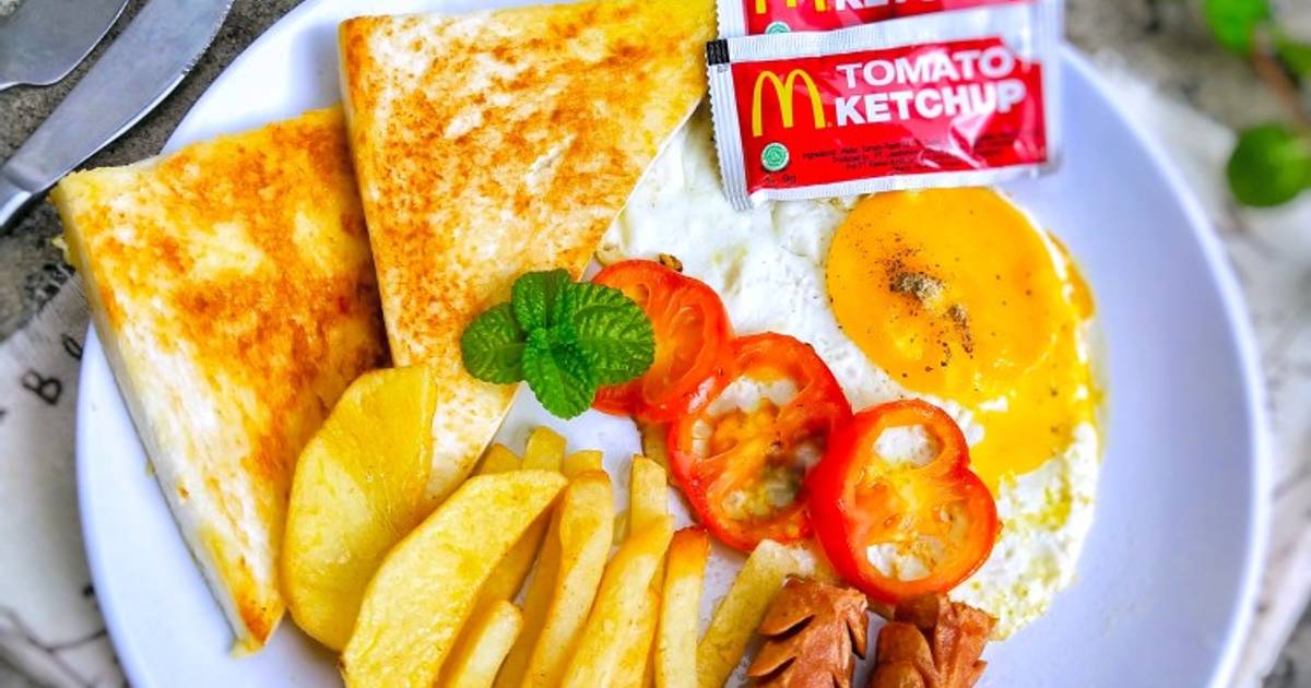 Resep Simple English Breakfast oleh Bunda Ela - Cookpad