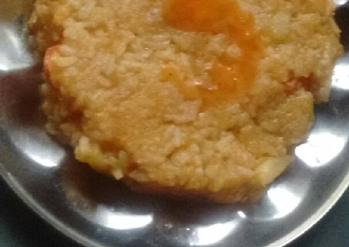 Potato rice chat Recipe by Indu - Cookpad