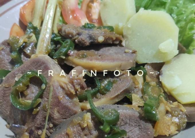 Resep Lidah sapi lombok ijo oleh felitara - Cookpad