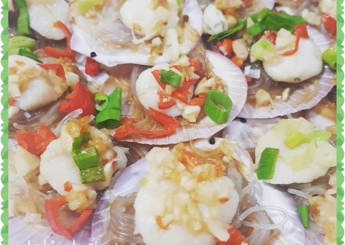 Resep Steamed scallops with garlic (tim scallop bawang putih) oleh shy ...