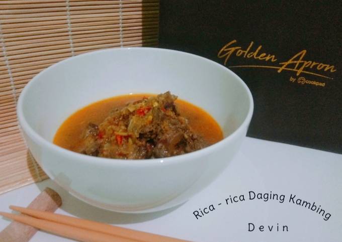 Resep 194. Rica - rica Daging Kambing oleh Devin - Cookpad