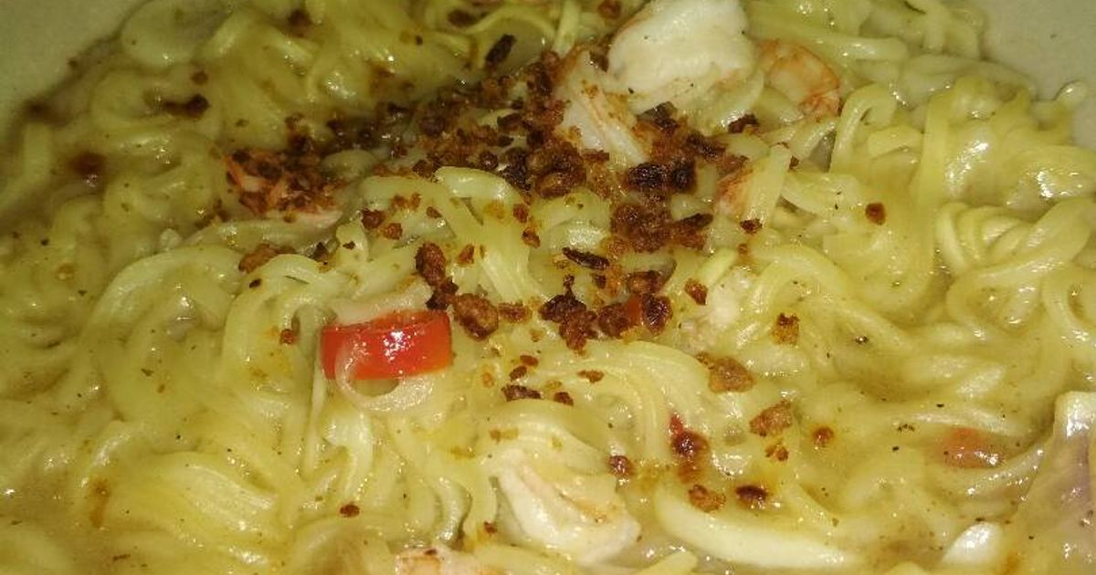 Resep Mie Ayam Bawang Udang Kari oleh Weni Tri Agustin - Cookpad
