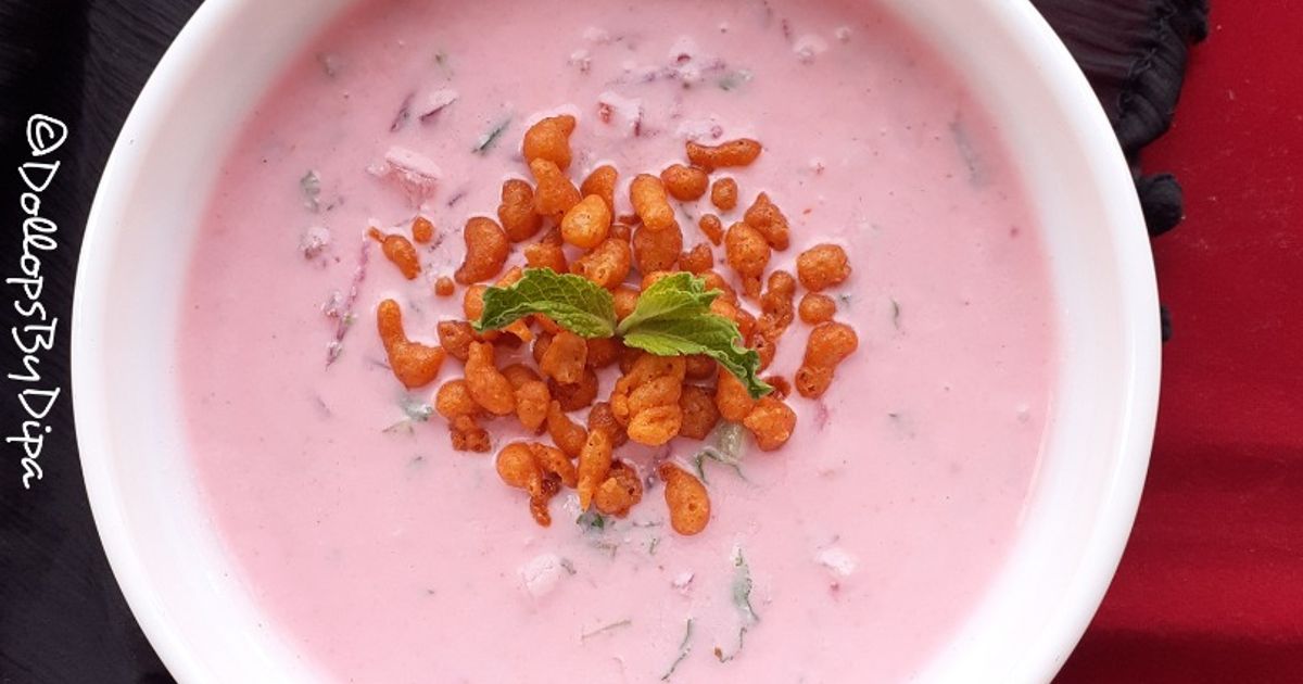 Rainbow Raita Recipe by Deepa Rupani - Cookpad