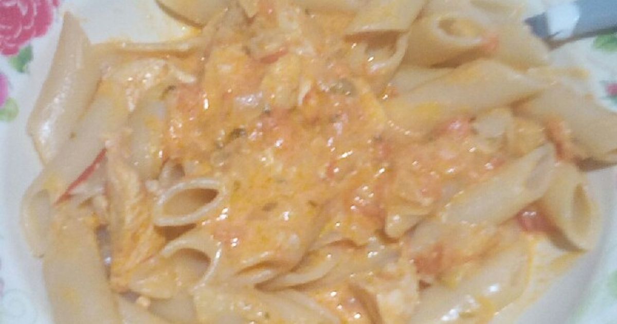 Salsa Rosada Con Pollo Receta de Alexia Serrano- Cookpad