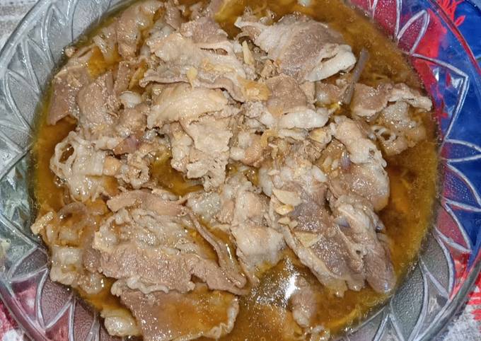 Resep Slice Beef Teriyaki / Daging Slice oleh Annisa Febriani - Cookpad