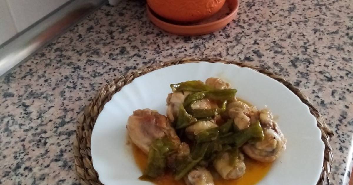 Muslitos de pollo con pimientos verdes de la huerta Receta de Loli ...