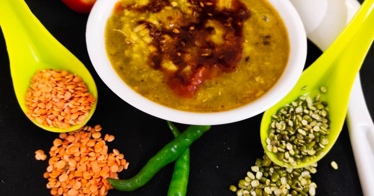मूंग मसूर मिक्स दाल (Moong Masoor Mix Dal Recipe In Hindi) रेसिपी बनाने ...