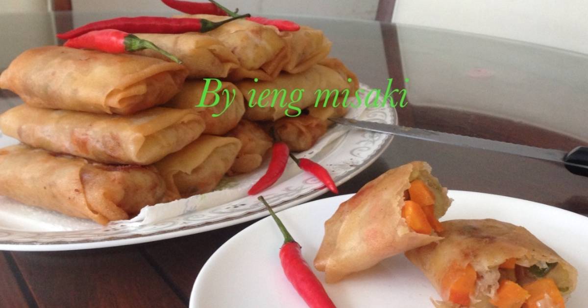 Resep Spring roll isi tuna kentang wortel oleh Ieng Misaki - Cookpad