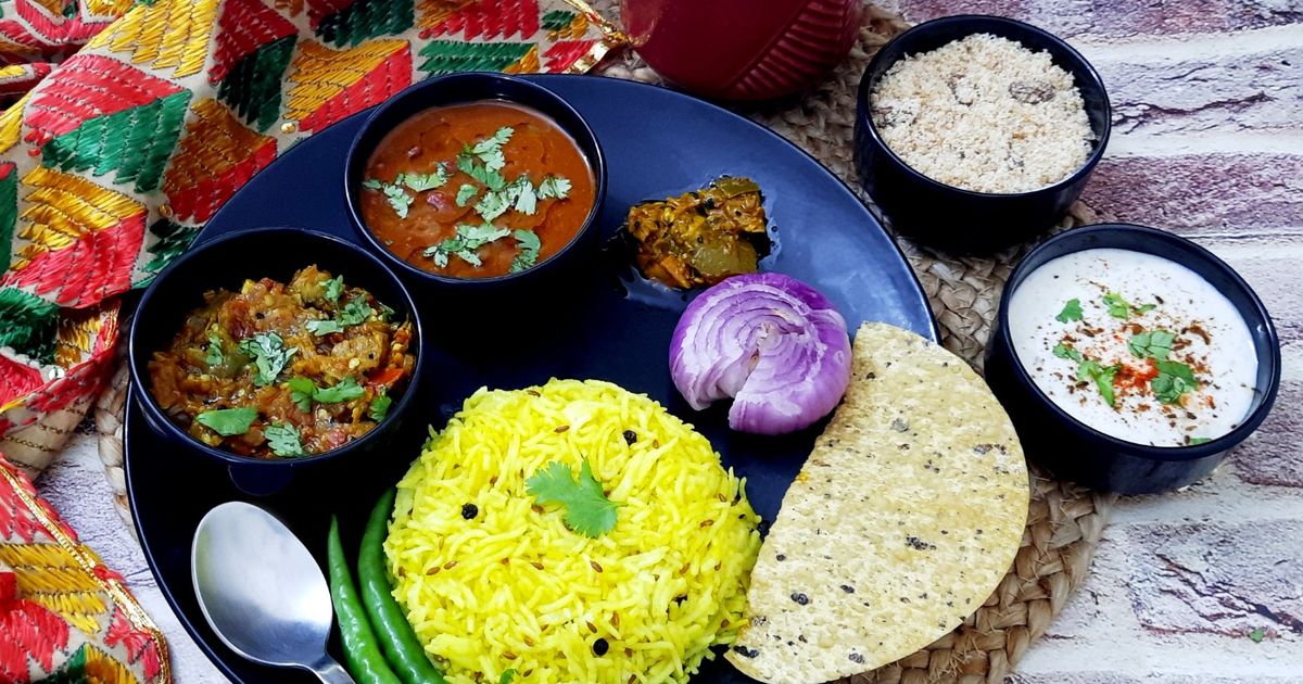 Traditional Punjabi Lunch Thali Recipe by Madhu Bindra - Cookpad