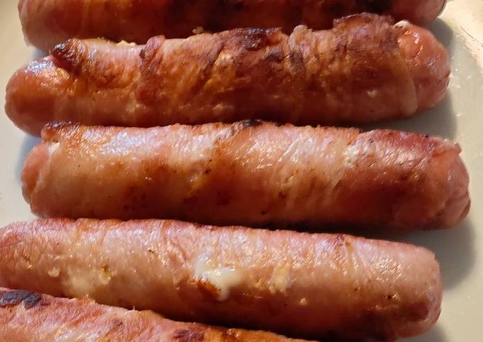 Ricetta Würstel bacon e formaggio di Isadora Bartoli - Cookpad