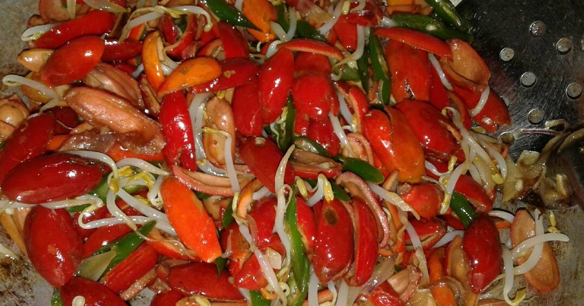 Resep Tumis Kulit Mlinjo Cabe Ijo oleh 🍰nHnCook🐝 ||ZONA CEMILAN - Cookpad