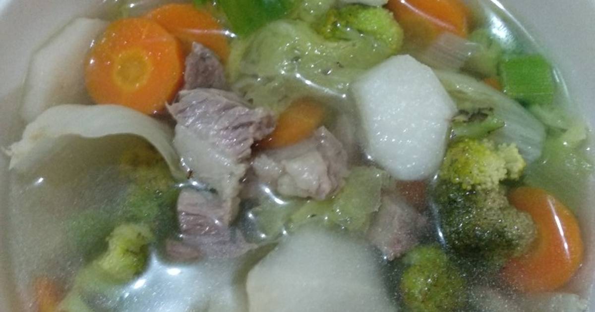 37 resep sop sawi putih lobak enak dan mudah - Cookpad