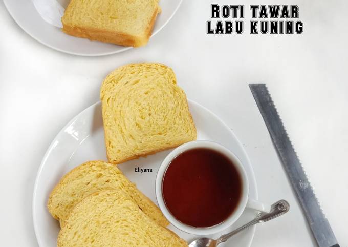 Resep Roti tawar labu kuning oleh Eli Yana Dwi Lestari - Cookpad