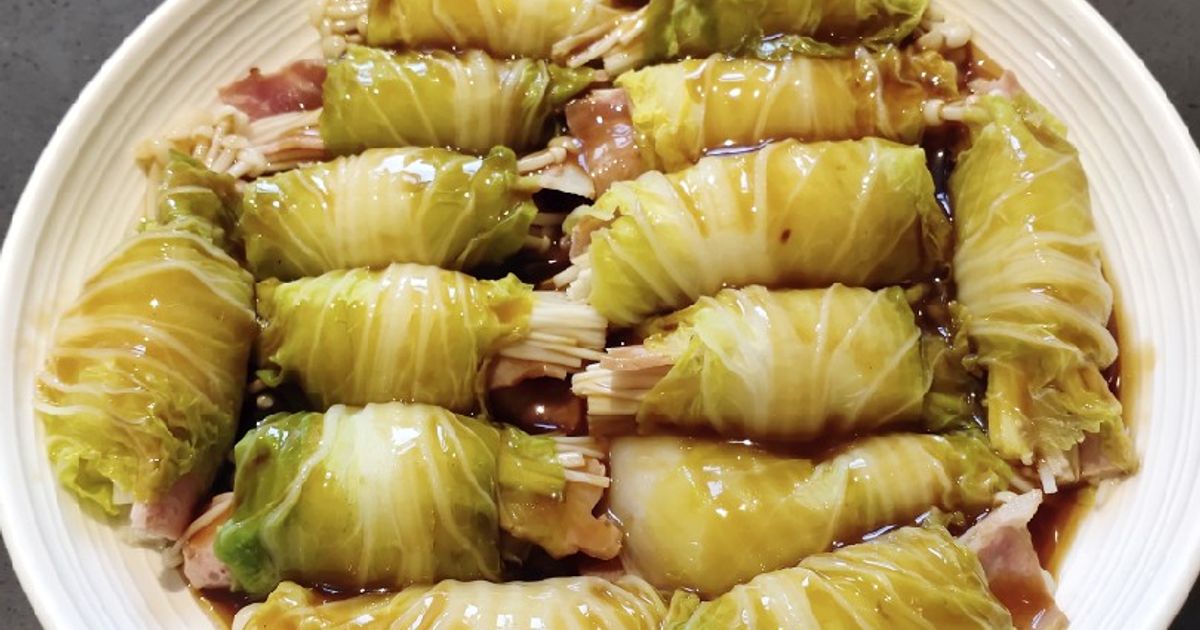 Napa Cabbage Roll Recipe By Meme