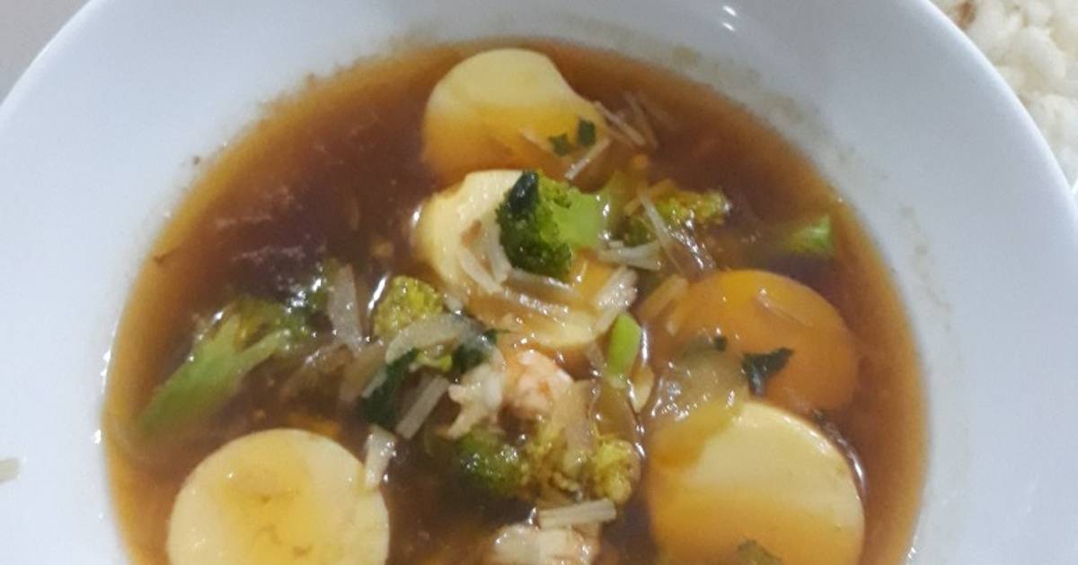 35 resep sup tofu udang brokoli enak dan mudah - Cookpad