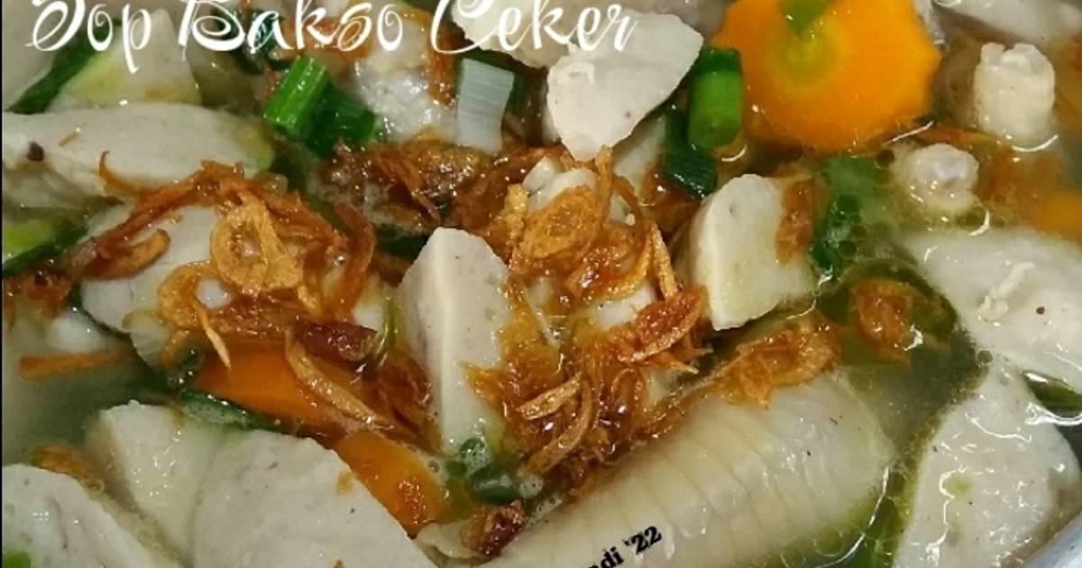 Resep Sop Bakso Ceker oleh Niar Cahyadi - Cookpad