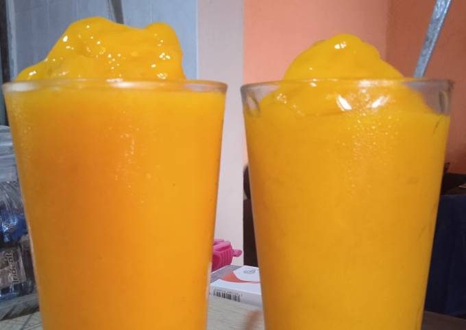 Sorbete o raspado de mango Receta de Carmen Palomino- Cookpad