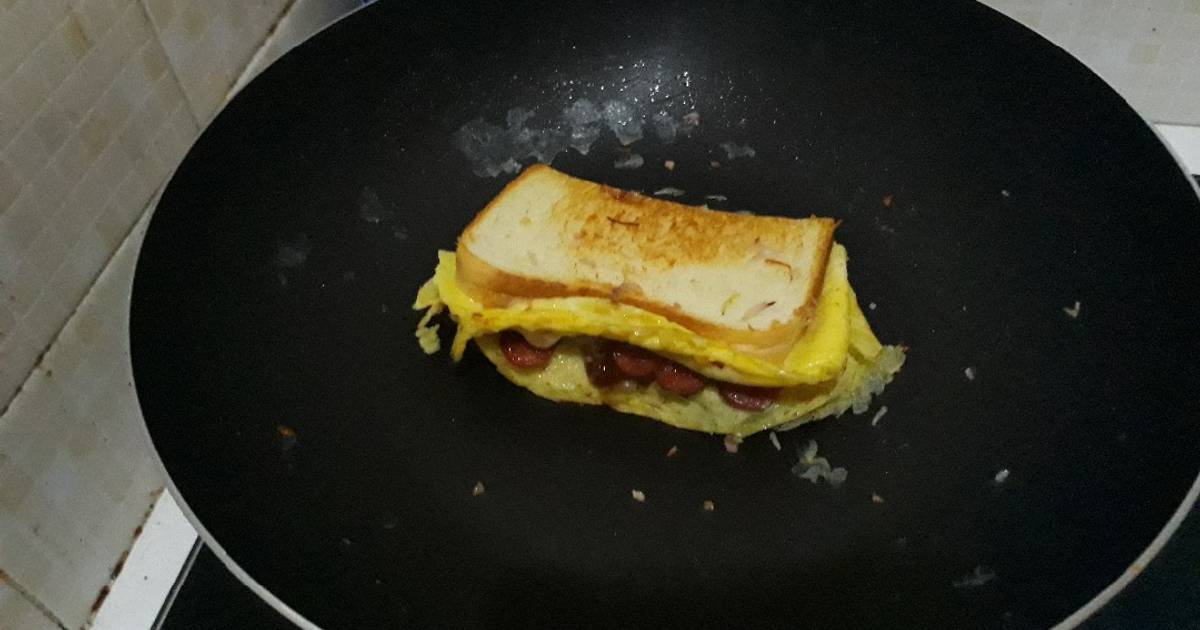 Resep Roti Telur Lipat Korea Ala Devina Oleh Gina Cookpad