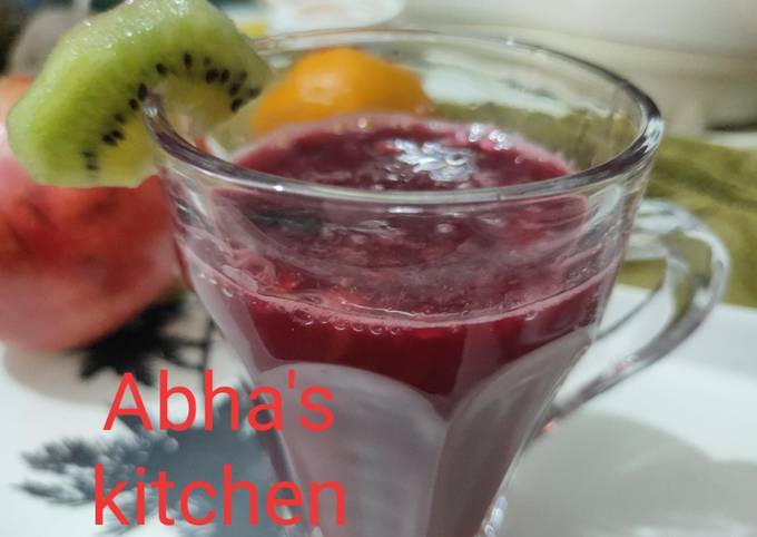 Mix fruit juice Recipe by Abha Agam Singh - Cookpad