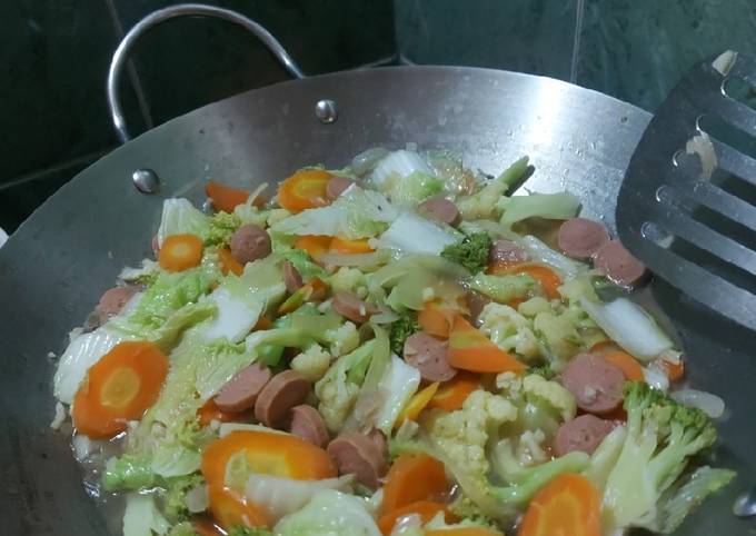 Resep #5 capjay sayur sosis mudah lezat oleh Mima Neimar - Cookpad