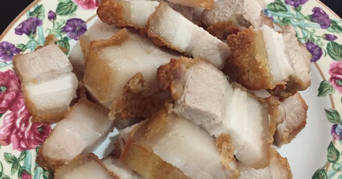 Resep babi goreng garing crispy fried pork rumahan enak dan mudah - Cookpad