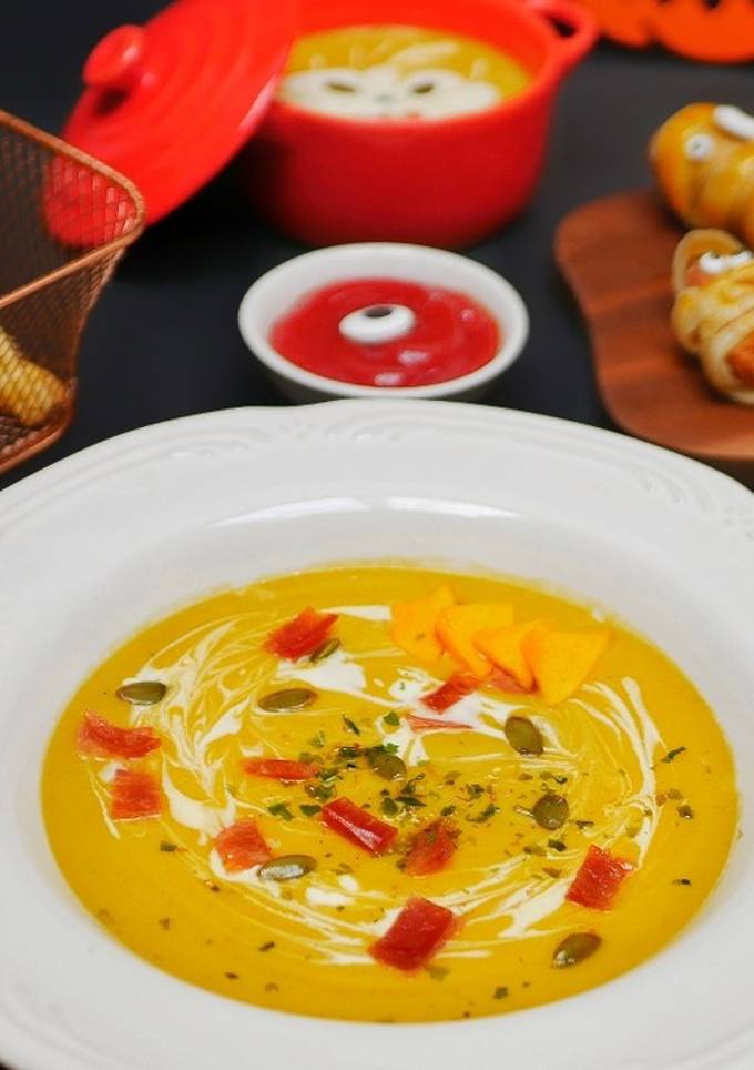 Resep Creamy Pumpkin Soup (Halloween Edition) 🎃 Sup Cream Labu oleh ...