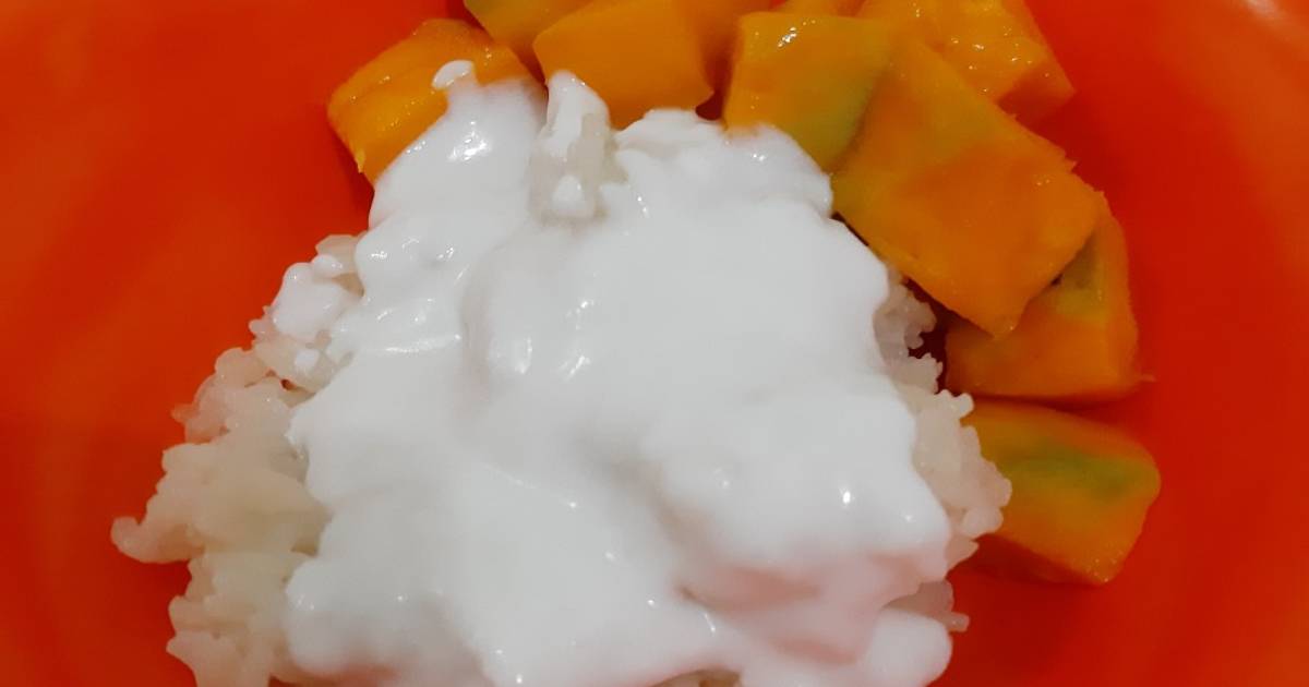 Resep Manggo Sticky Rice oleh Puppy - Cookpad