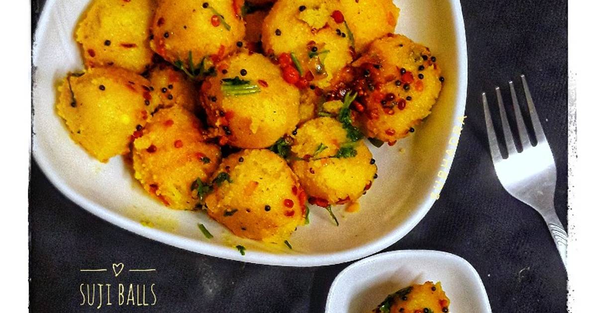 Semolina balls Recipe by Subhadra Arya ...@my_kitchentreasures - Cookpad