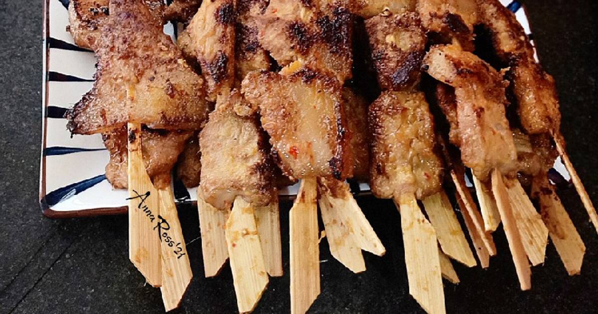 Resep Sate Babi Samcam (Bumbu sate babi bawah pohon) 🐷🐖 oleh Bhams12 ...