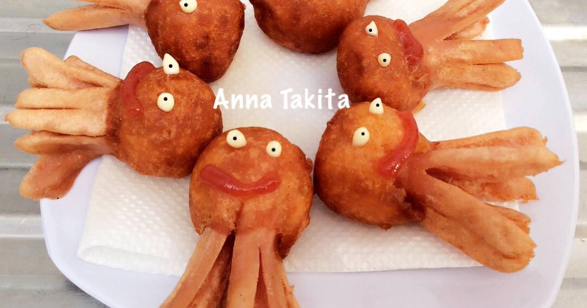 Resep Mini Octopus Corn Dog oleh Anna Takita - Cookpad
