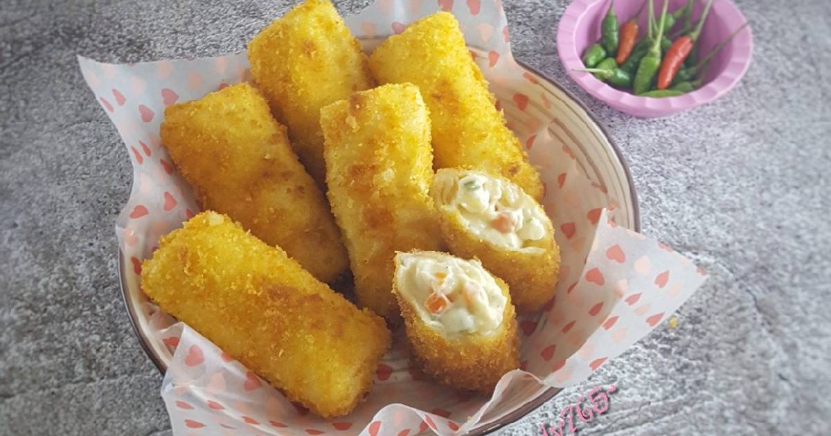 Resep Risoles isi Rogut Ayam Sayur Creamy oleh indy hindiyah - Cookpad