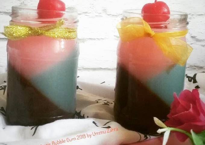 Resep Puding Coklat Lapis Bubble Gum Bikinramadanberkesan Oleh Indri Ummu Zahra Cookpad