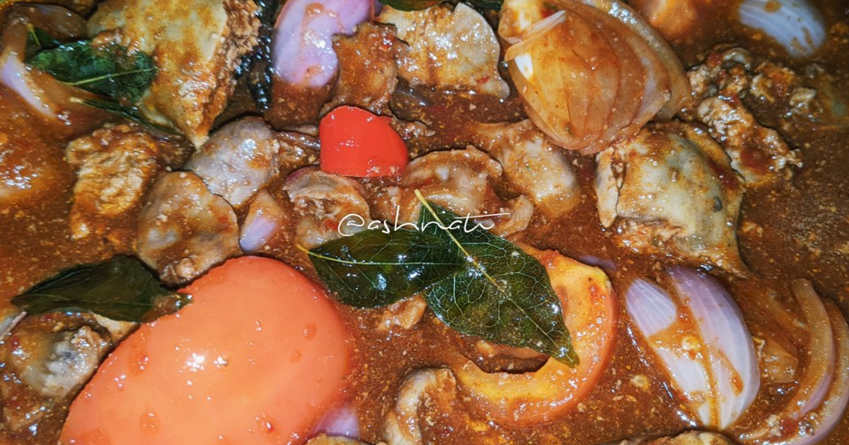 Resipi Hati Dan Bedal Ayam Masak Sambal oleh aFun ashriati - Cookpad