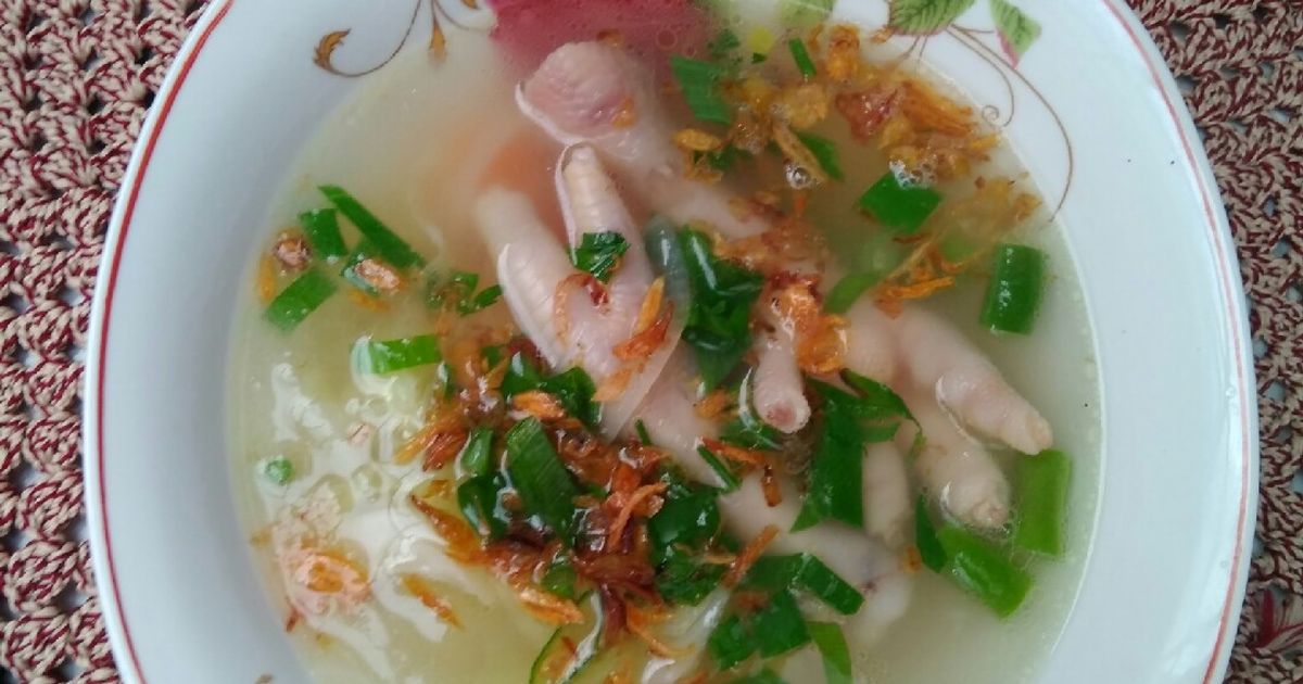 Resep sop ceker pak min rumahan enak dan mudah - Cookpad