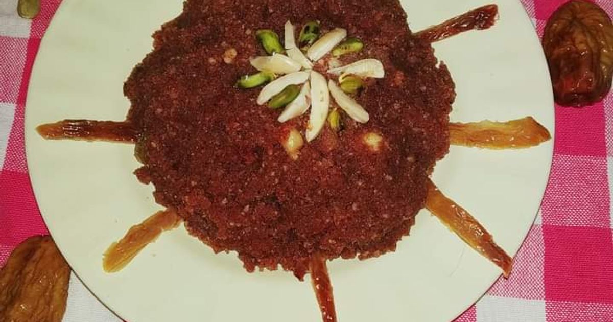 Bandana Chowdhury দ্বারা শুকনো খেজুরের হালুয়া (Shukno Khejurer Halwa ...