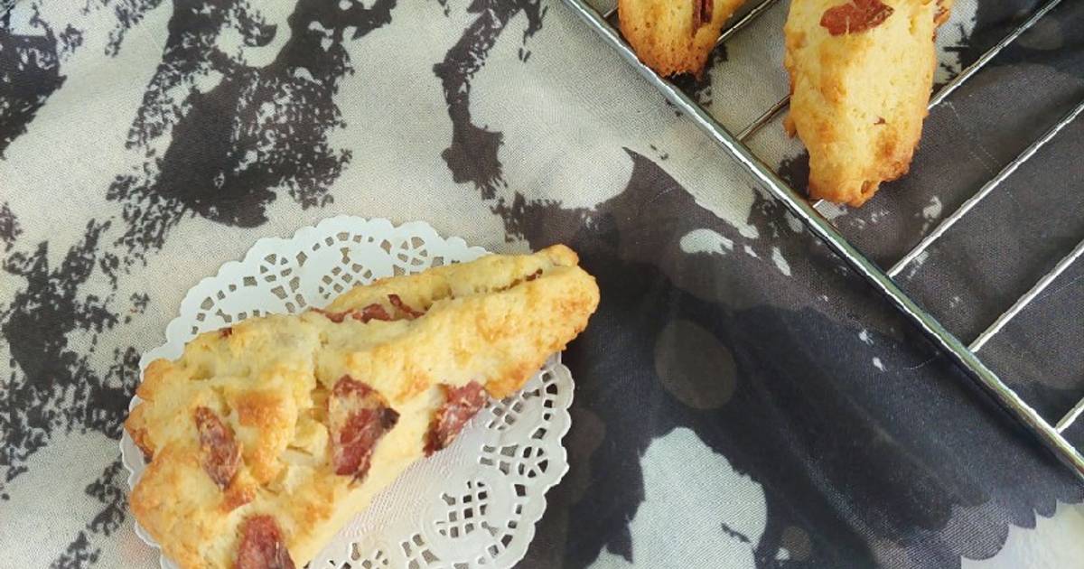 Resep Chesse Smoked Beef Scone oleh Lse Lusia - Cookpad