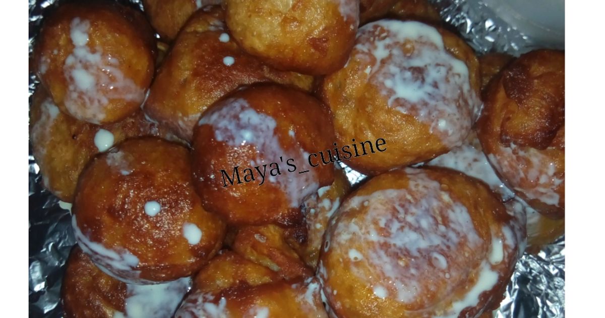 Milk Glazed Puff Puff Recipe by maya's_cuisine - Cookpad