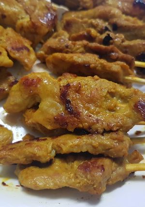 Moo Satay With Satay Sauce (Using Satay Marinade Mix) Recipe by ZHANGMYMIND
