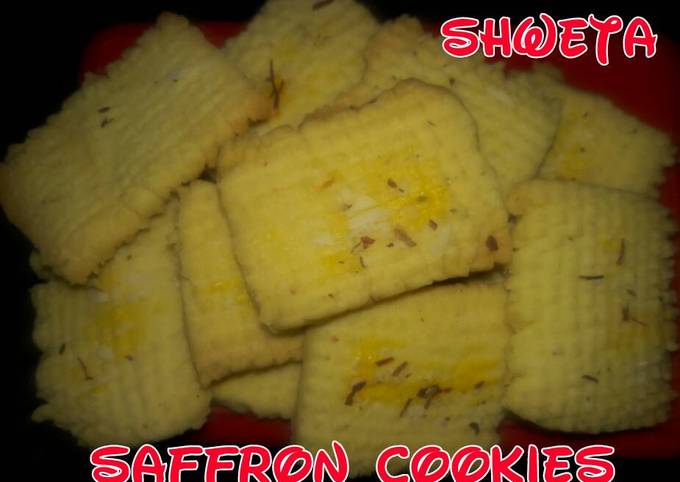 Saffron cookies Recipe by Shweta Galinde . - Cookpad