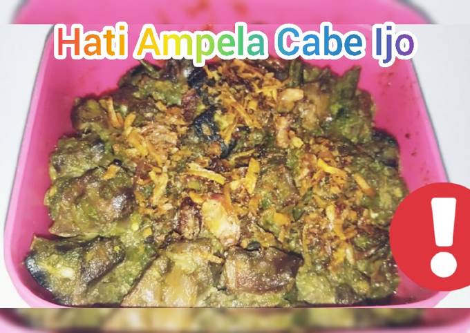 Resep Hati Ampela Cabe Ijo oleh Nurita - Cookpad