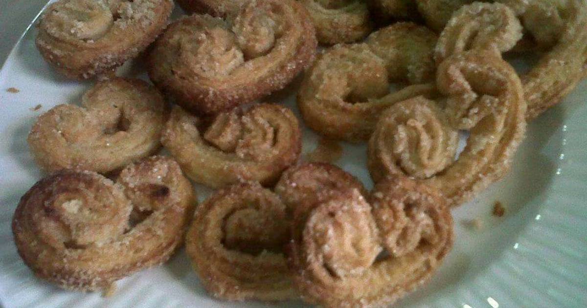 Orejitas de hojaldre - 9 recetas caseras- Cookpad