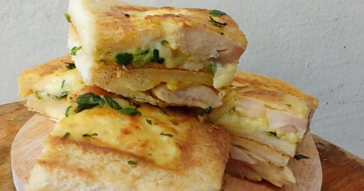 Resep Roti Tawar Panggang Isi Ayam Dan Sayur oleh Setya N2 - Cookpad