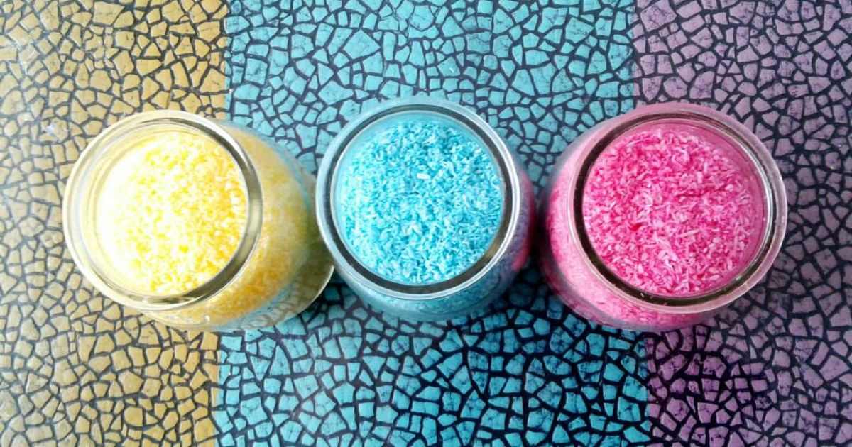 Coco Rallado De Colores 🌈 Receta de l a u • s o s a
