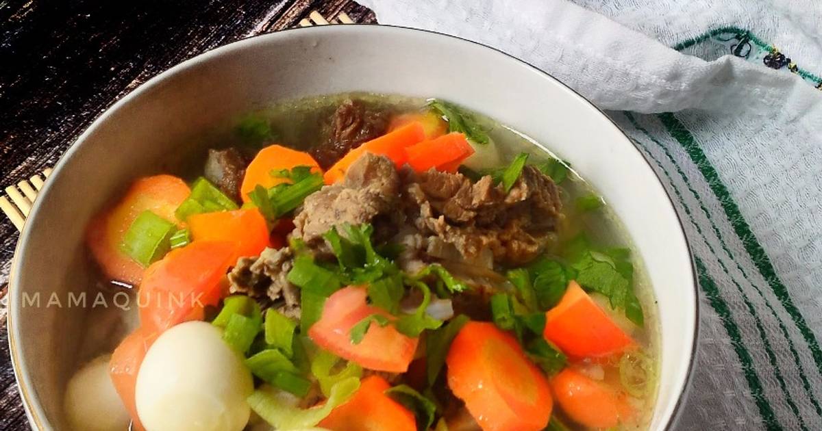19 resep sop tangkar sapi enak dan mudah - Cookpad