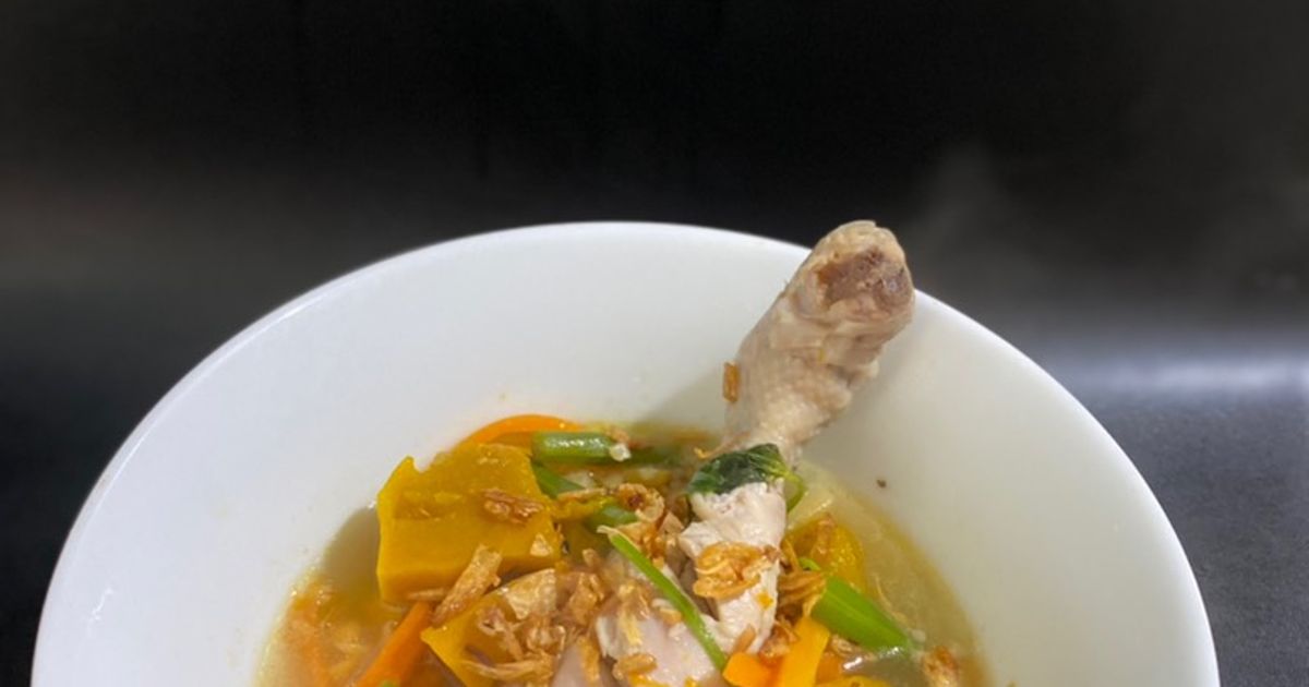 Resep Sup Ayam Labu Kuning oleh Angeline Hosen - Cookpad